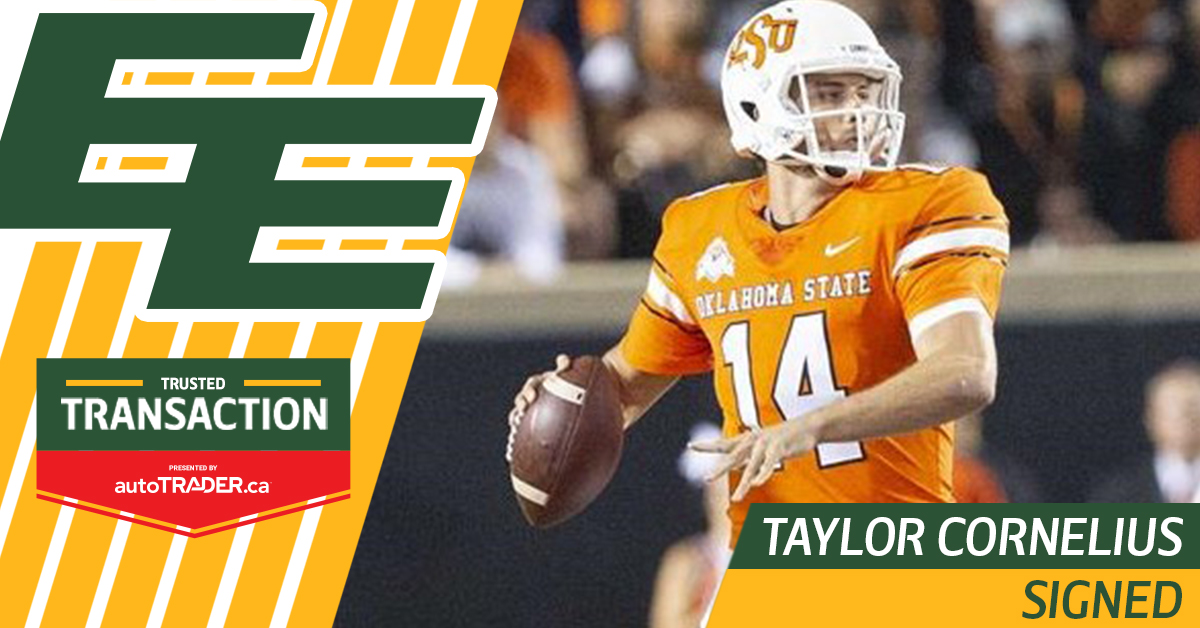 Edmonton Elks on Twitter: "We have signed QB Taylor Cornelius! Full details: https://t.co ...