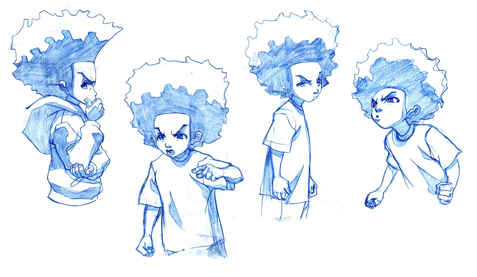 Boondocks Characters Sketches