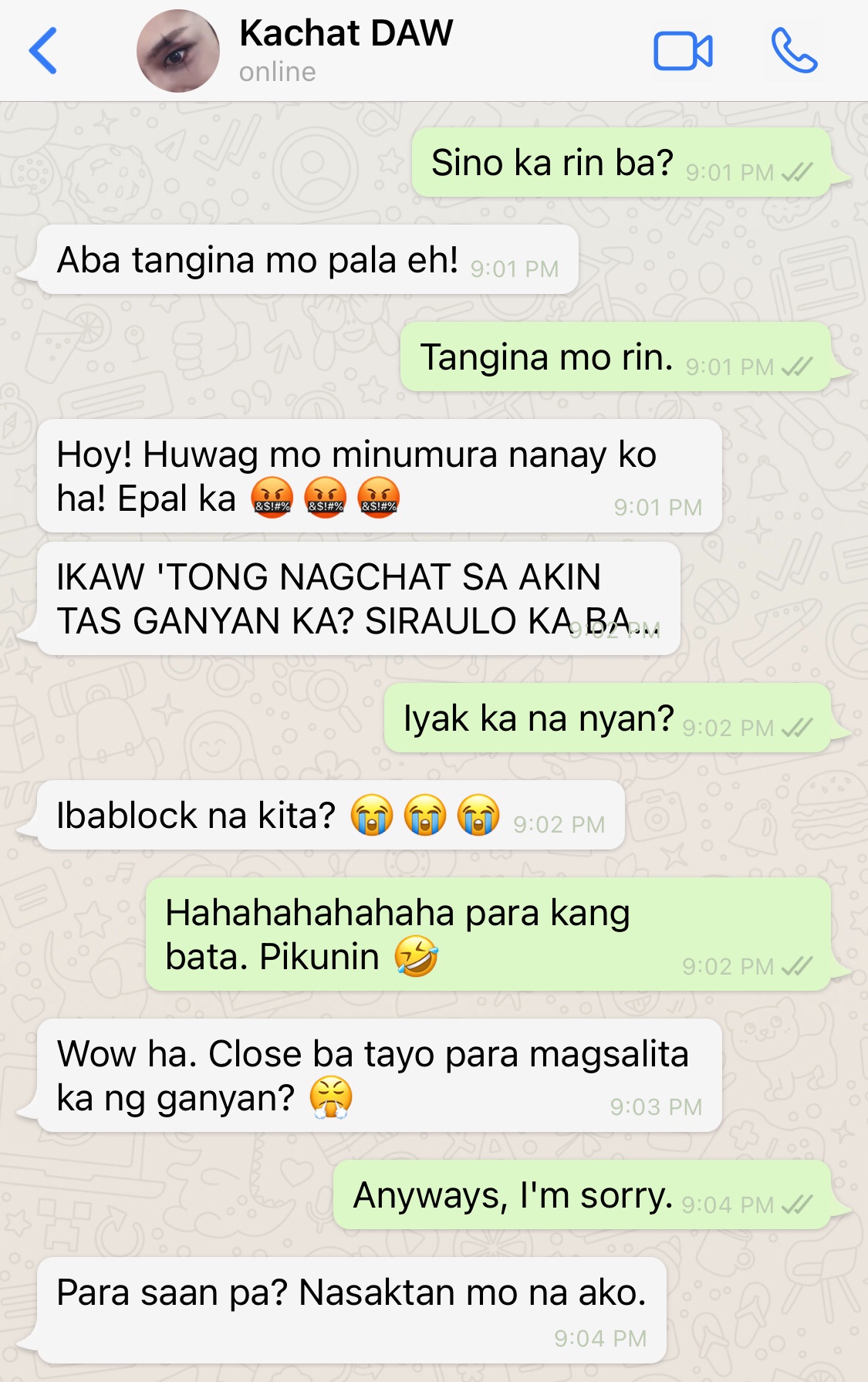Hapie (dm @myhappyshh) on Twitter: "[50] Hindi natawa si Goy sa joke mo, Wong 😬 + Kulet naman ...