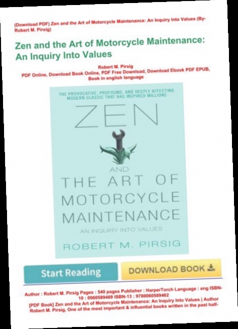 zen and the art of motorcycle maintenance download pdf / Twitter