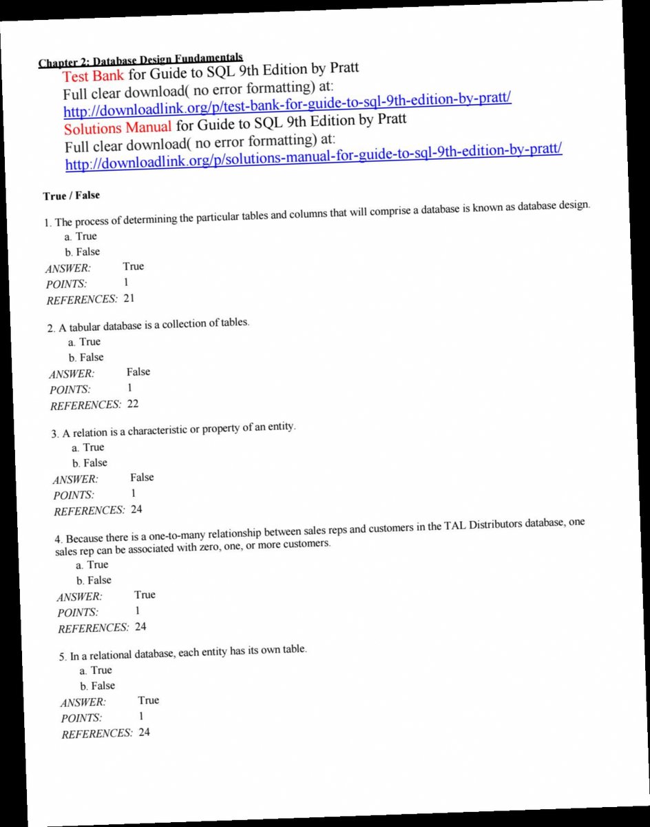 a guide to sql 9th edition free pdf download / Twitter