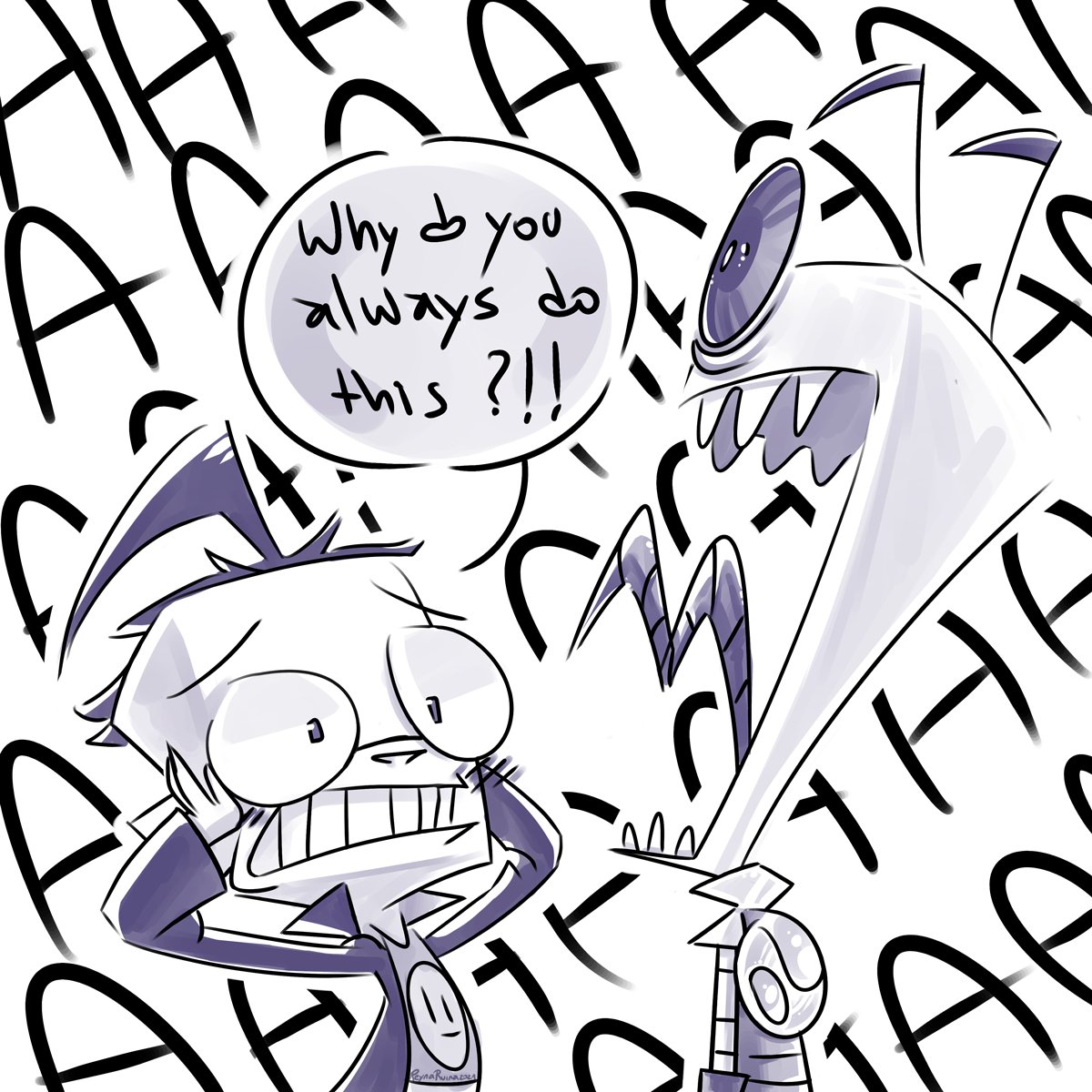 1/2) Apparently ppl liked the Moth Dib stuff. Here sum more」ReynaRuina 👑の漫画