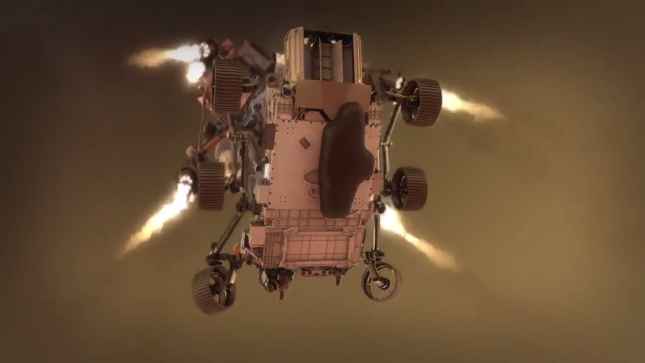Mars Rover Skycrane Manouver