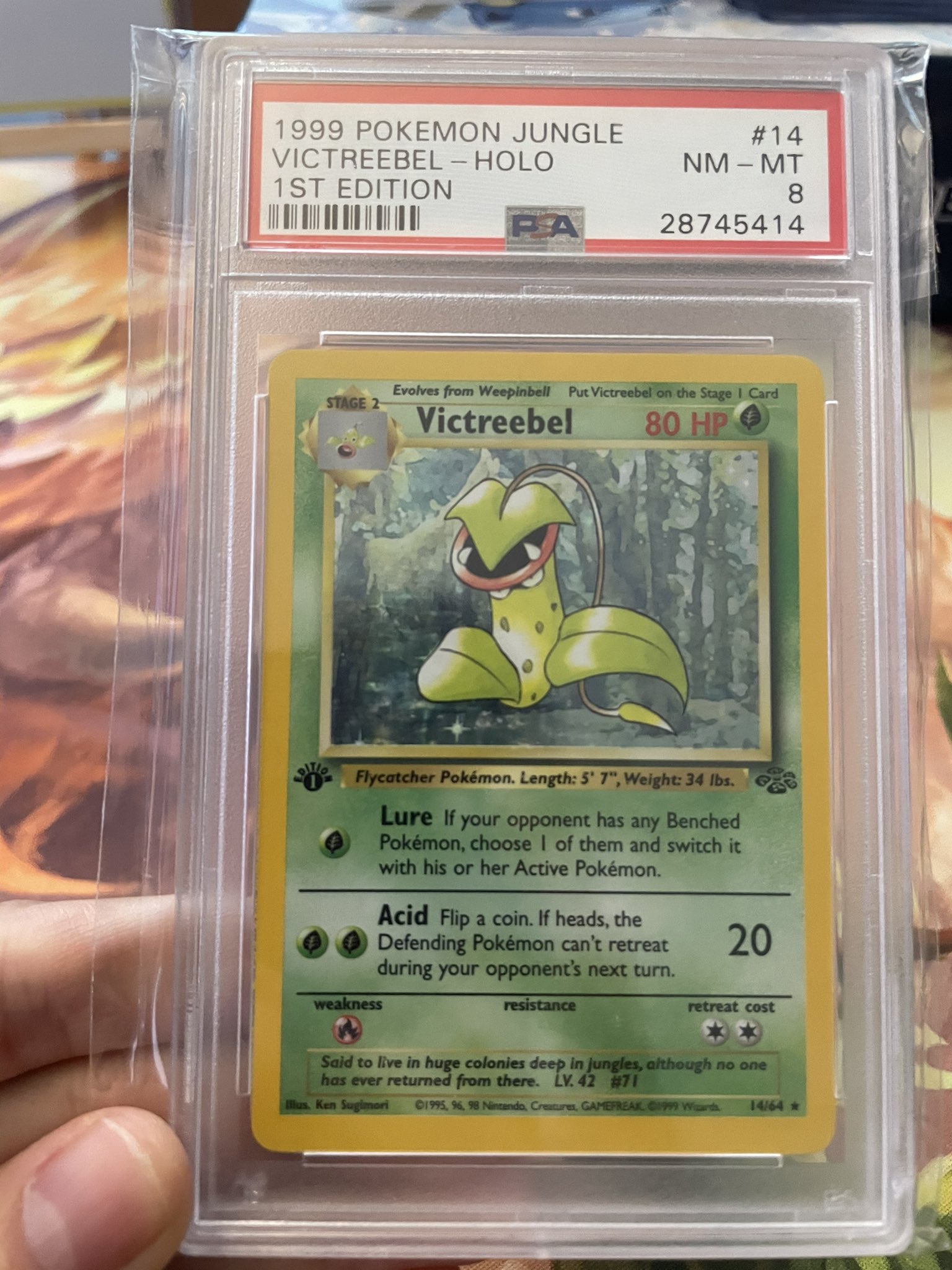 Pokemon Victreebel Card