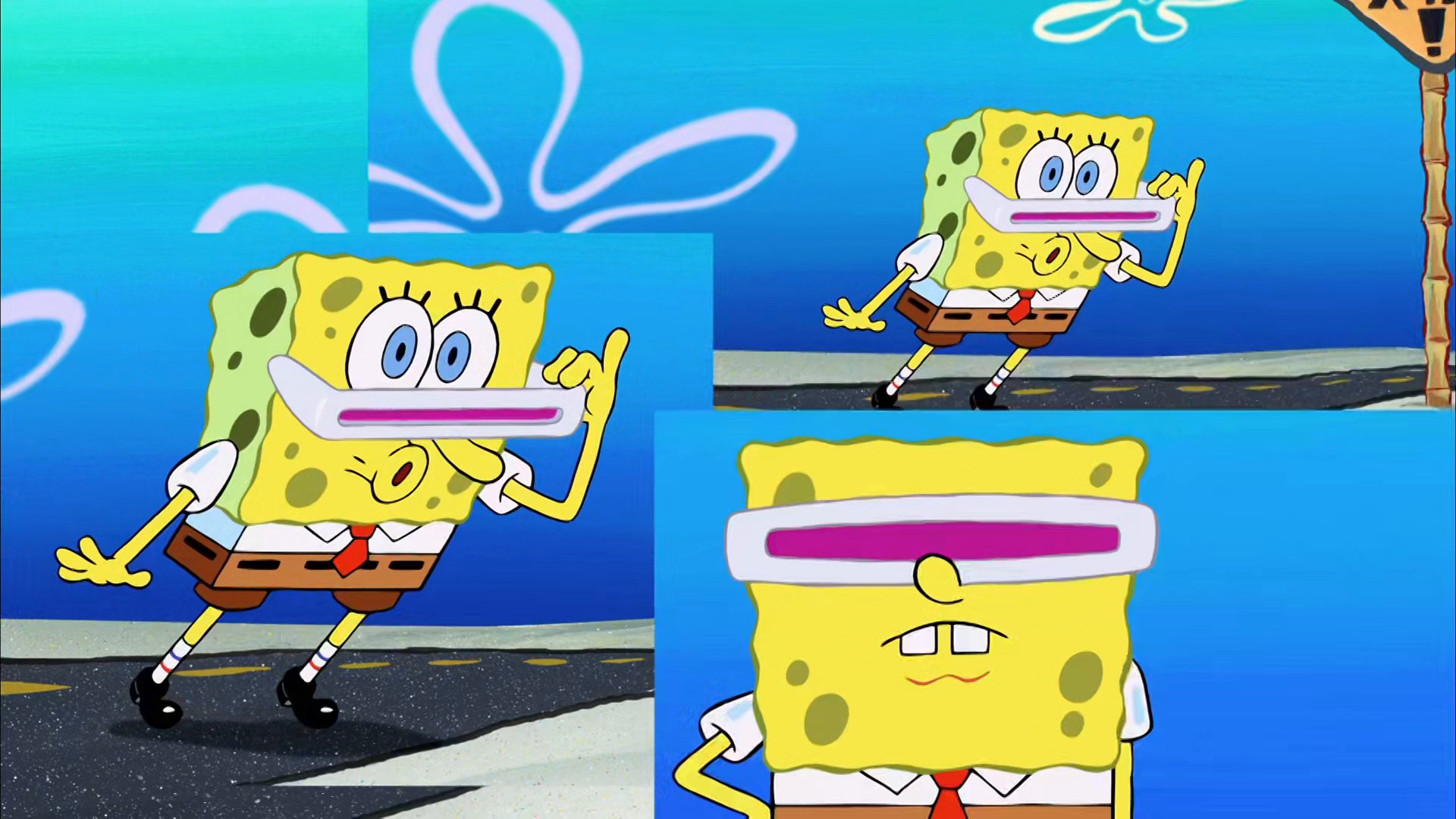 Spongebob With Glasses Wallpaper