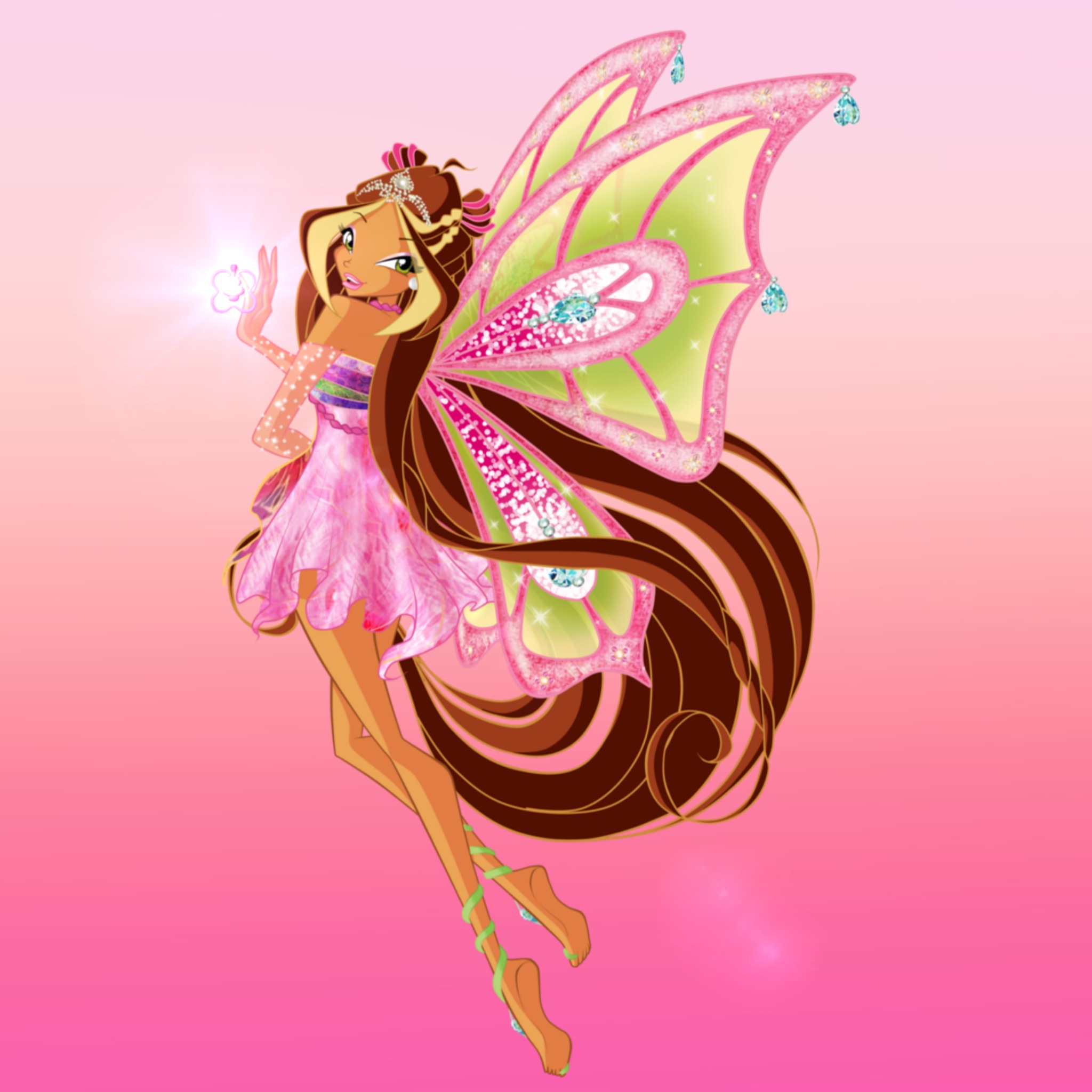 Winx Club Flora Enchantix Transformation