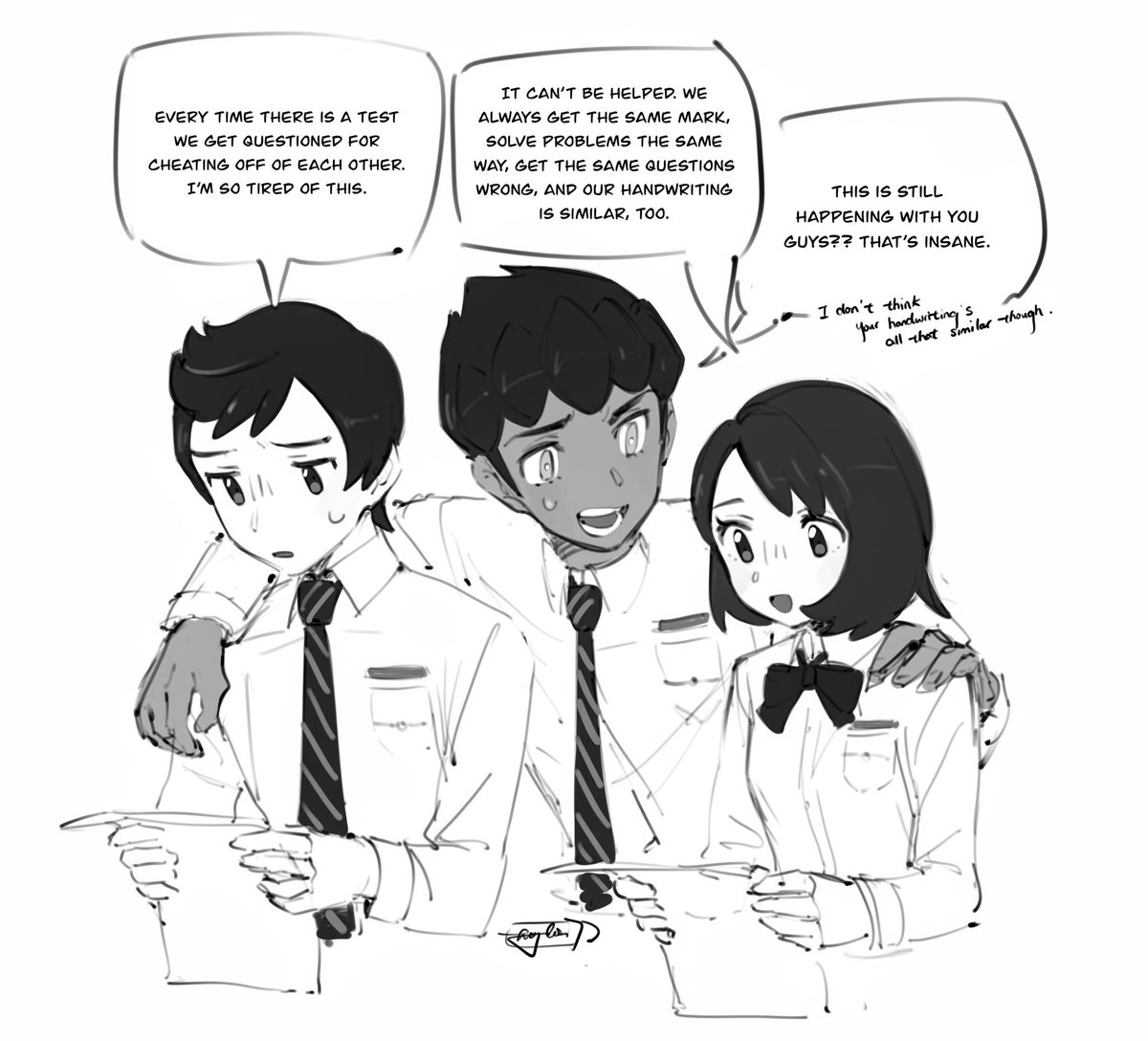 WIP) It's been such a long time since I've drawn my childre」Hazel Oh ...