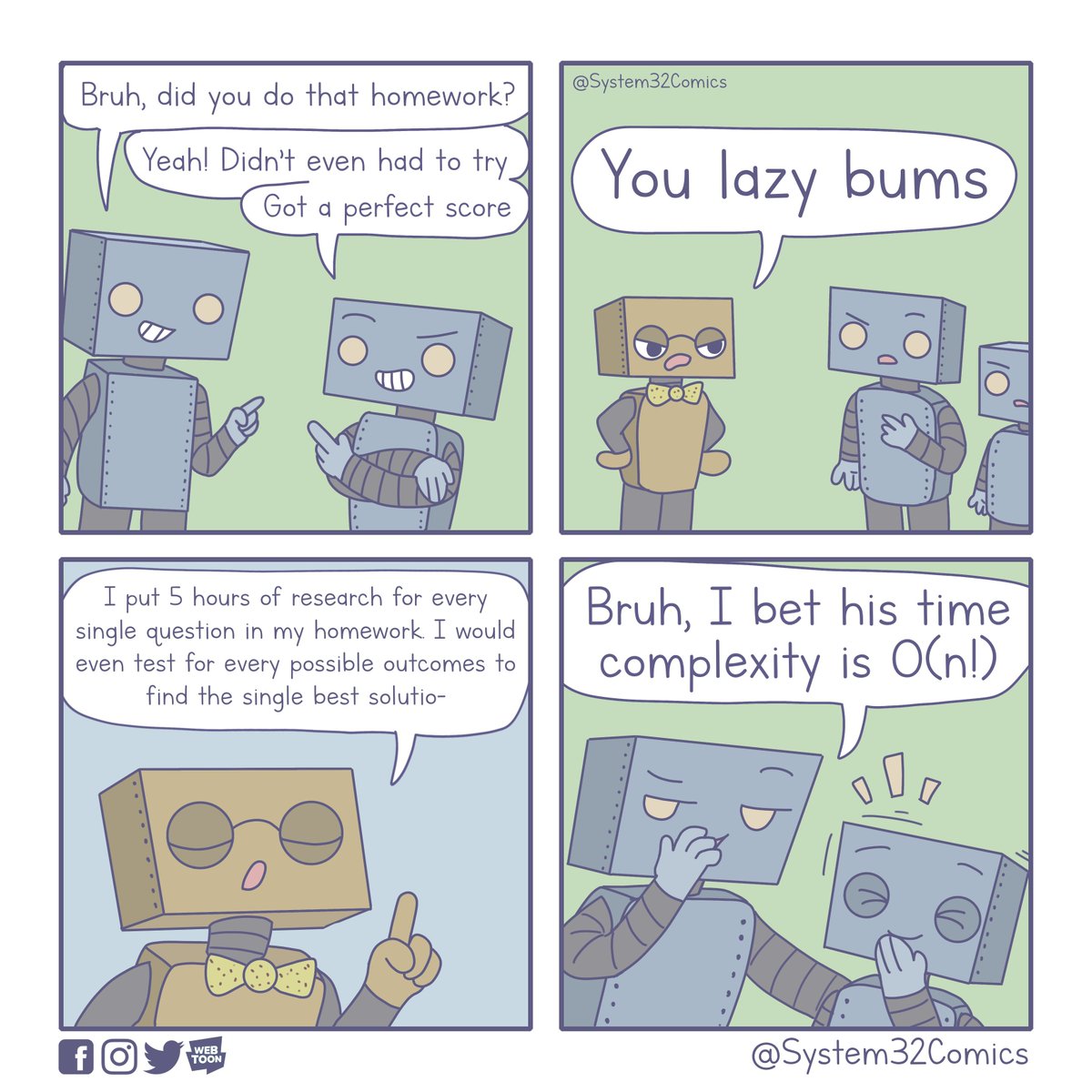 System32comics_Advanced on Twitter: "Big-O Notation…