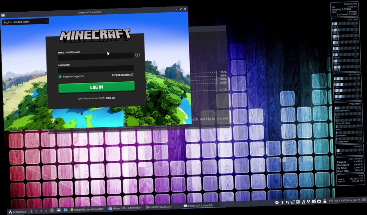 how to download minecraft on archlinux / Twitter