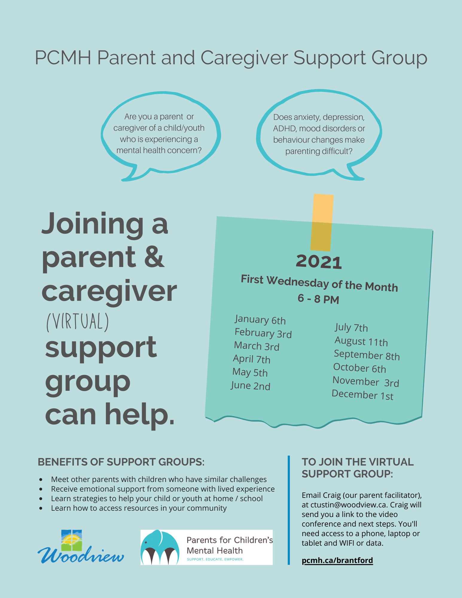 Parent Support Group Flyer