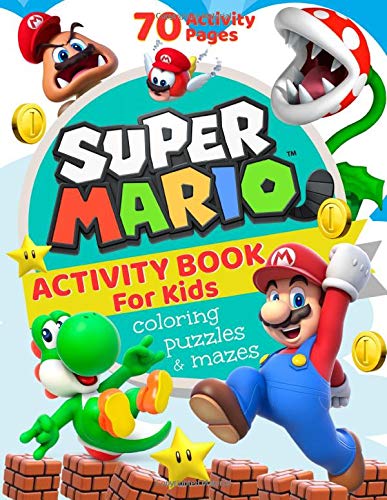 '[PDF] READ] Super Mario Activity Book for Kids: Coloring, Mazes, Puz ...