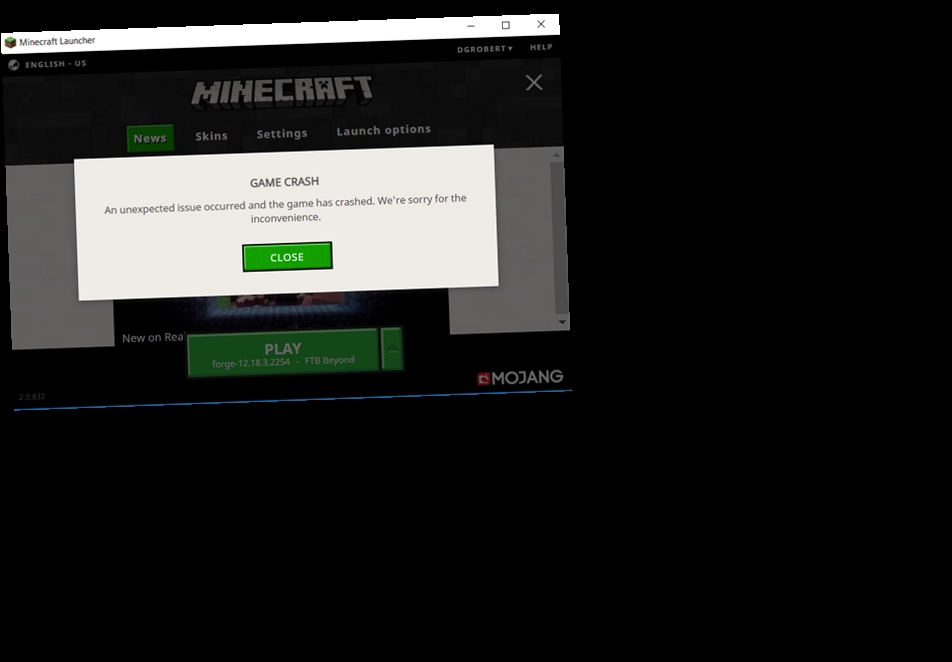 twitch minecraft launcher crashing when downloading mod / Twitter