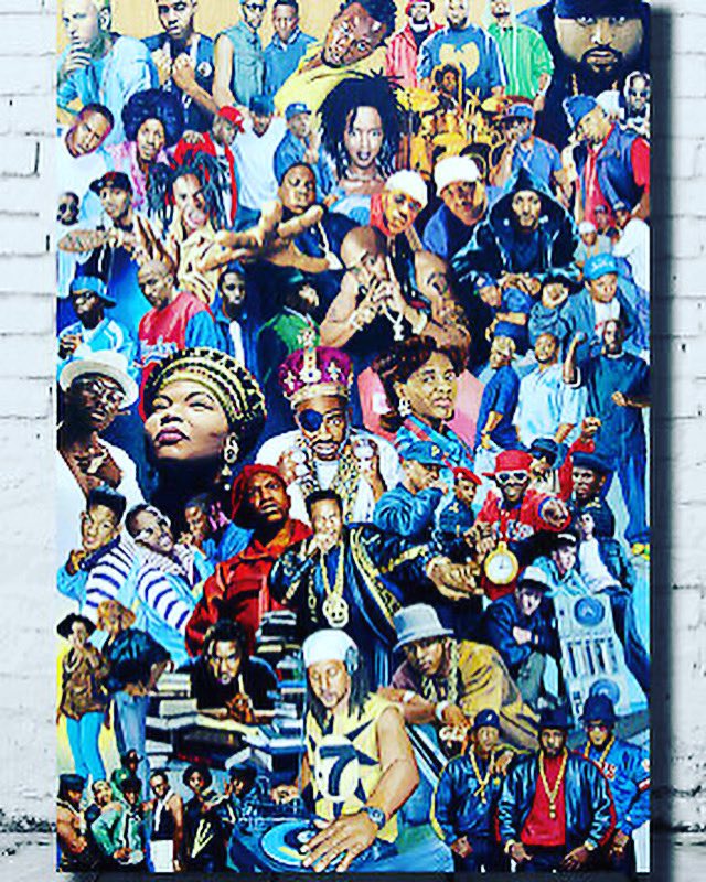 Hip Hop Legends Collage