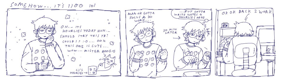 「himbo tiger goes camping and befriends everyone he is suppos」jie enの漫画