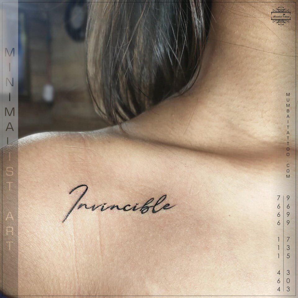 Invincible tattoo - Bronctattooaus.com