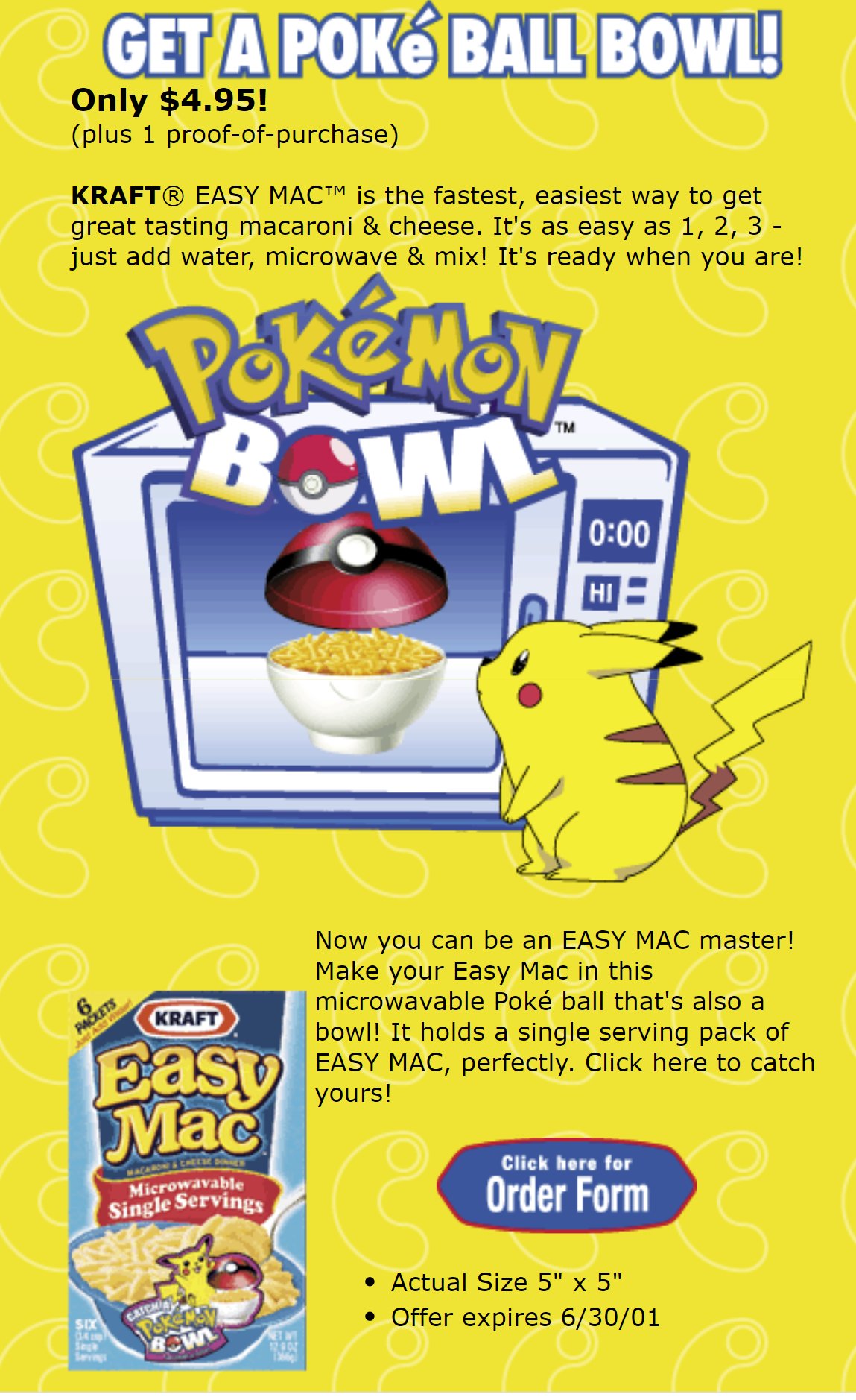 Kraft Macaroni And Cheese Pokemon