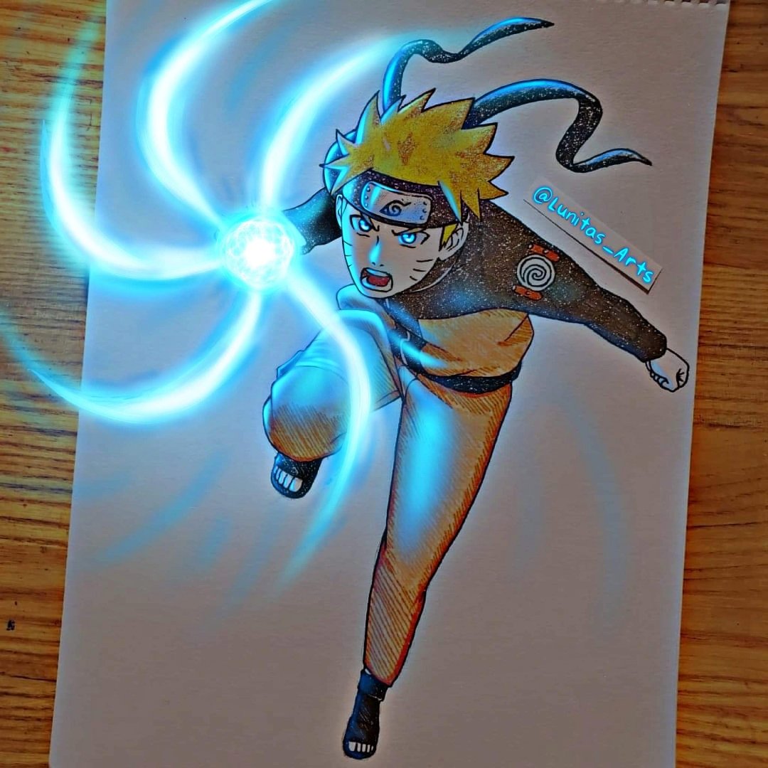Naruto Nine Tailed Fox Rasengan Drawing