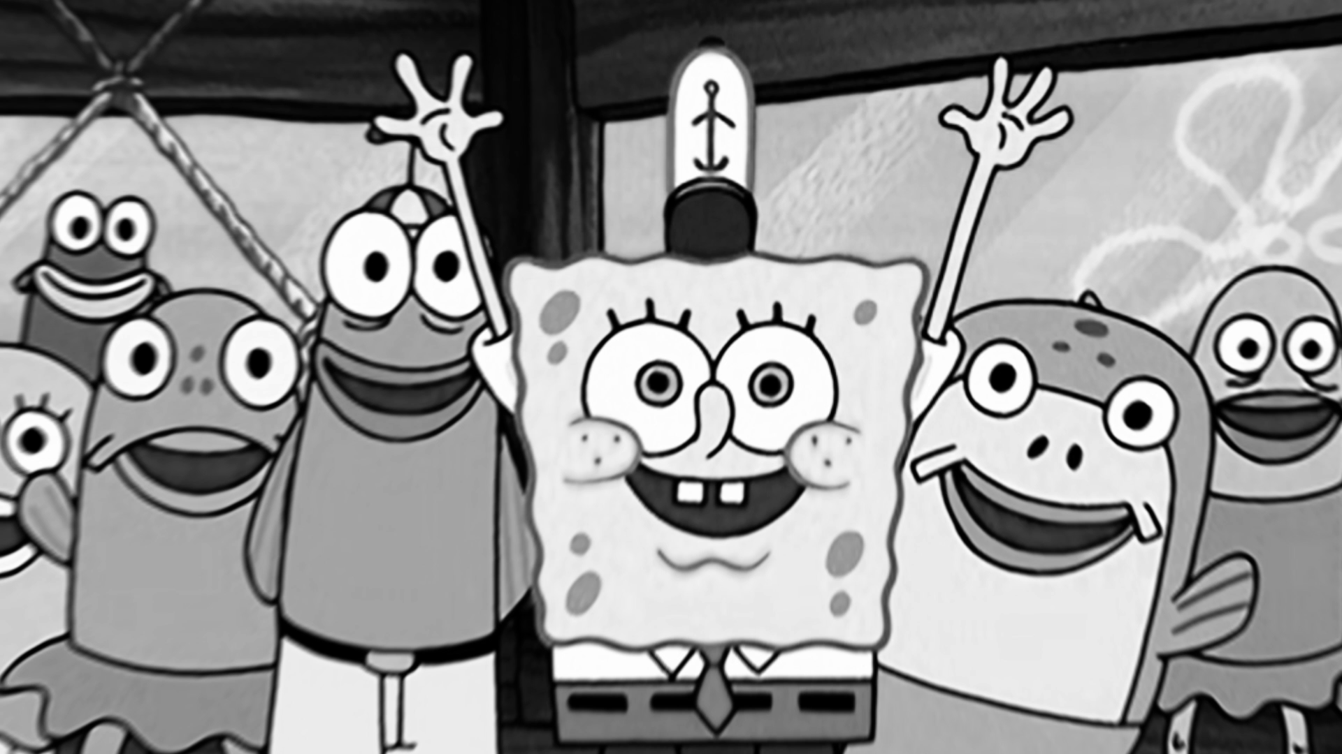 Spongebob Pictures In Black And White