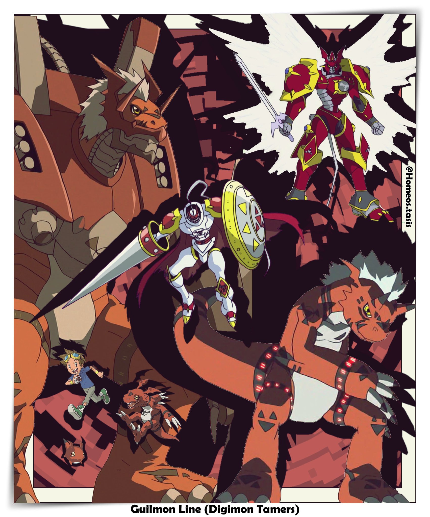 Digimon Tamers Guilmon Evolution