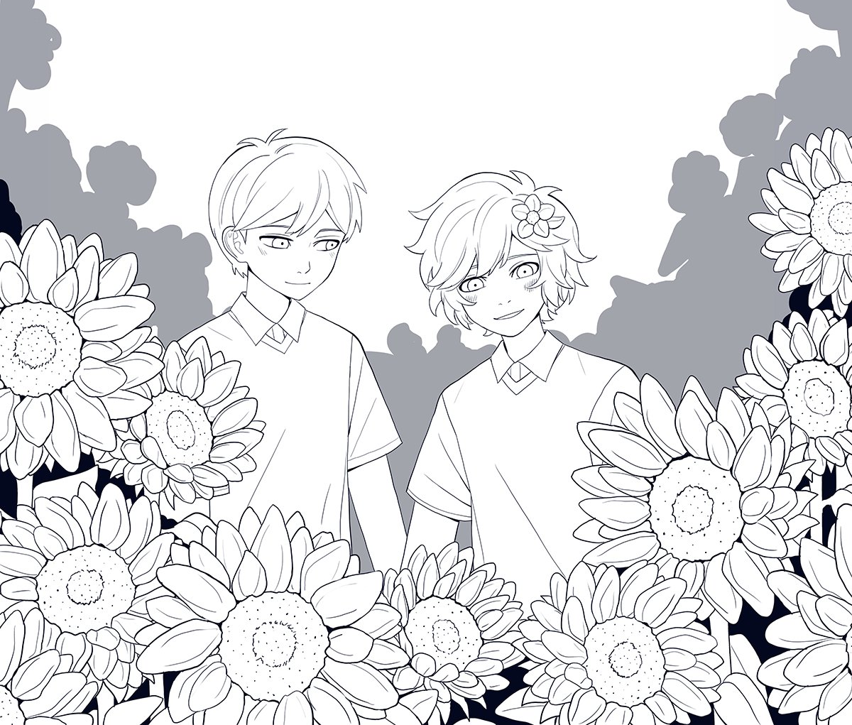 「WIP (don't rt) Some more omori art 」|Cheer 🐶🌸🎅🏻🎄⛄️ ️🎆 @zinesのイラスト