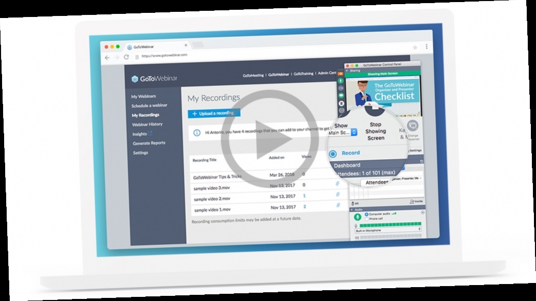 gotowebinar participant download recording mp4 / Twitter