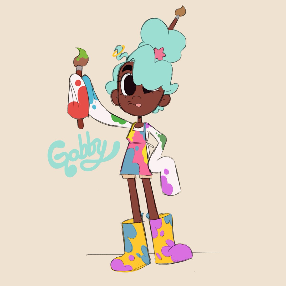 「Gabby the artist of the Subject Six! Goo」|𝚋𝚞𝚗!🐰のイラスト