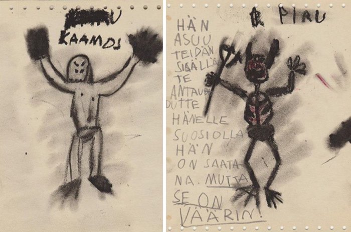 Scary Kids Drawings