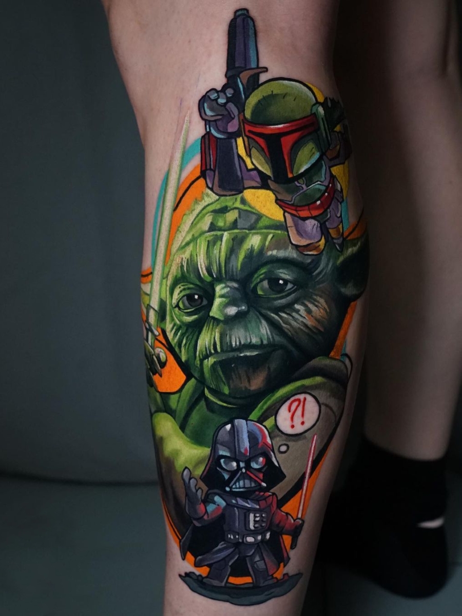 Star Wars Tattoo The MOST INSANE Star Wars Tattoos I've Ever Seen (leg