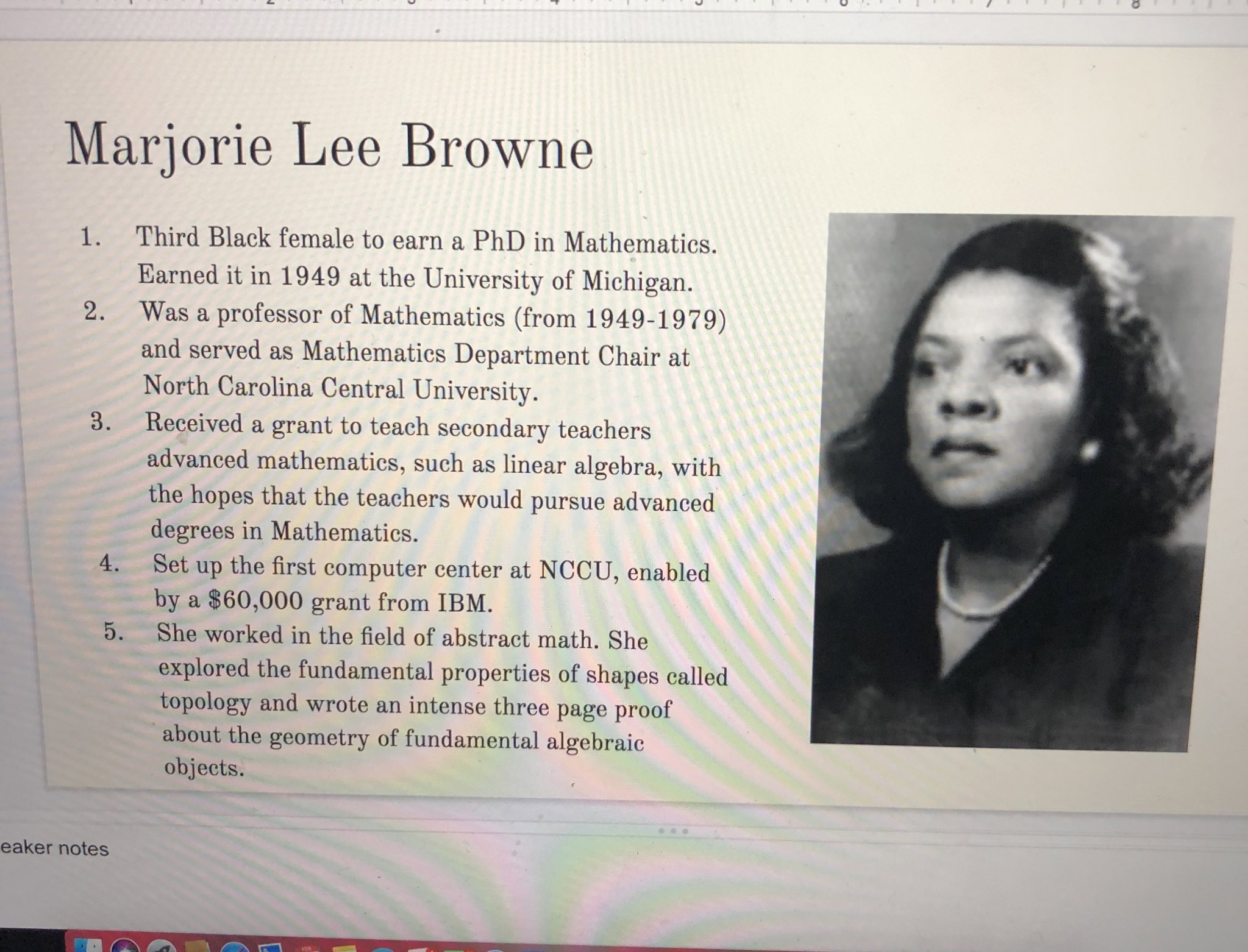Marjorie Lee Browne