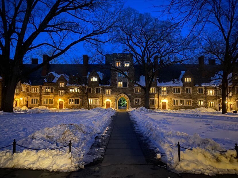 Princeton University Campus Snow