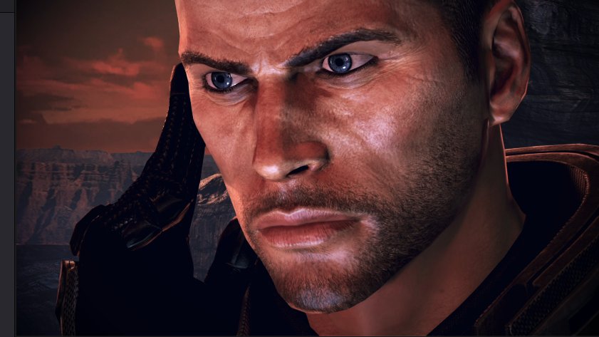 Modded me3 Shepard with a reshade compared to the me1 legendary edition ...