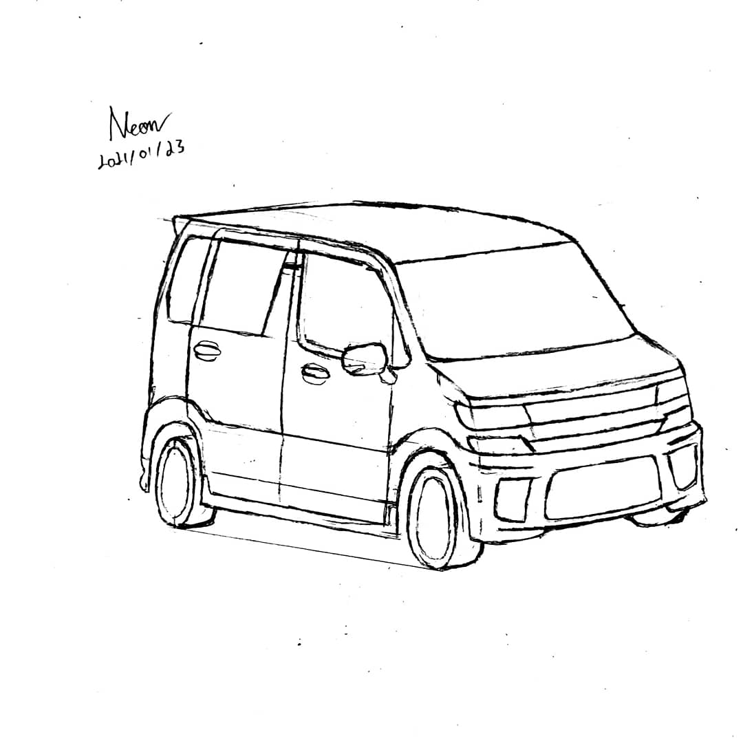 Maruti Wagon R Car Coloring Pages