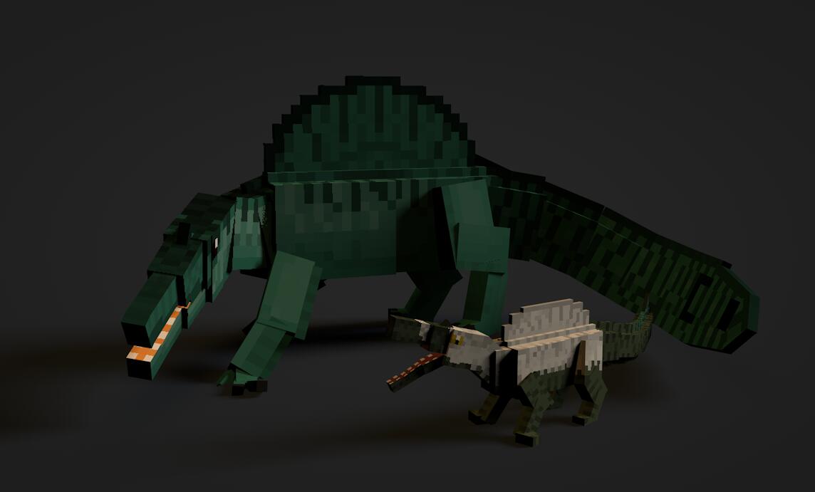 Minecraft Spinosaurus Papercraft