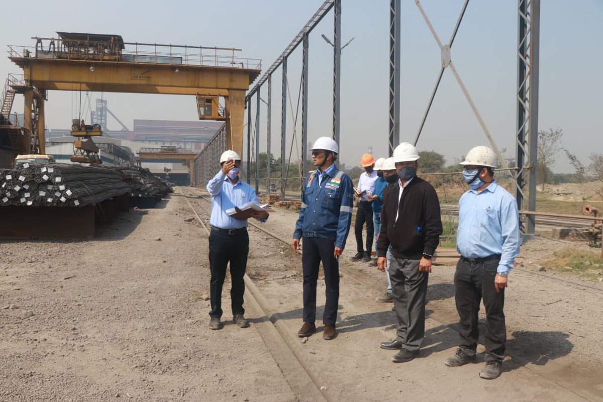 Spent the day reviewing operations and progress at our steel plant in ...