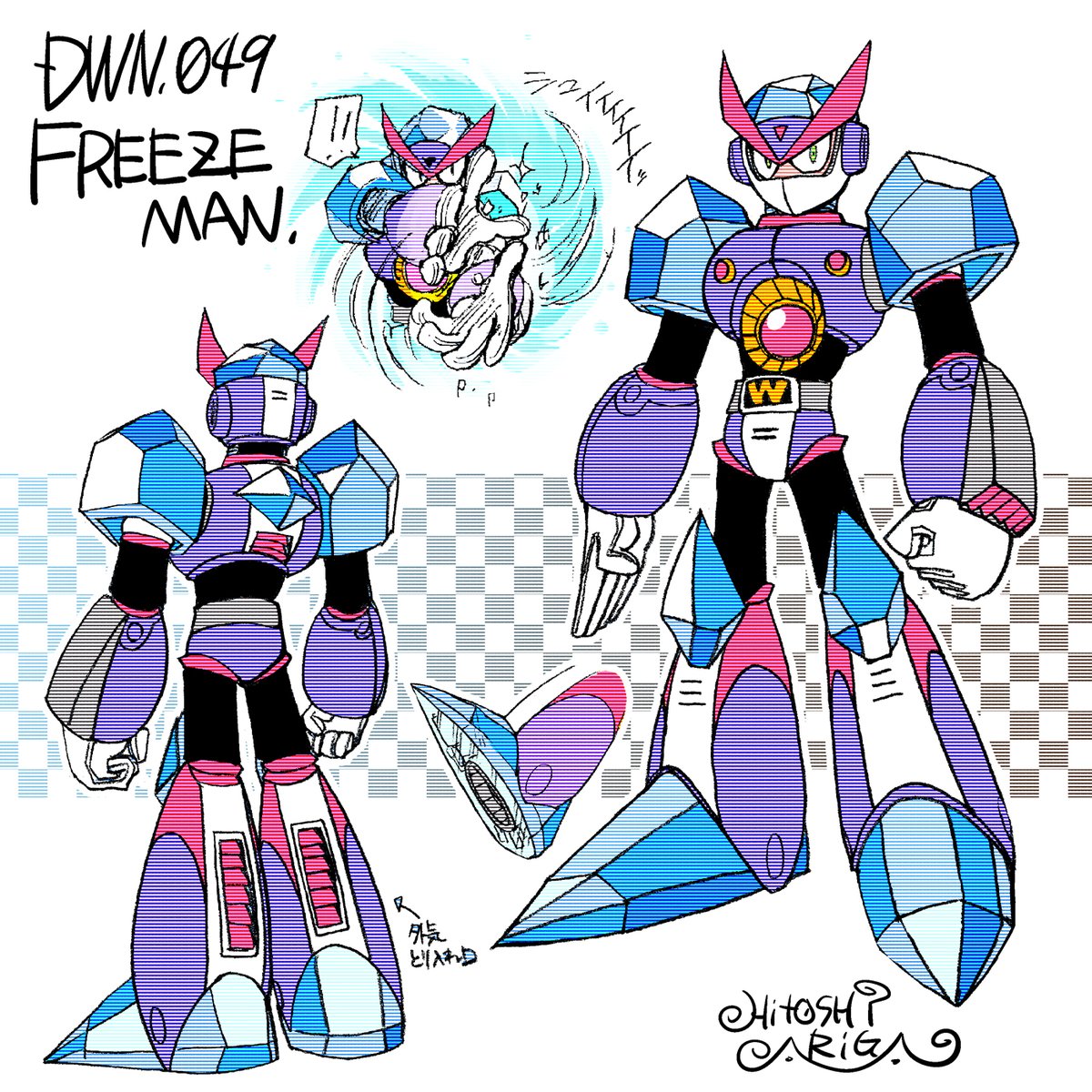 Megamix Freeze Man by Hitoshi Ariga : r/Megaman