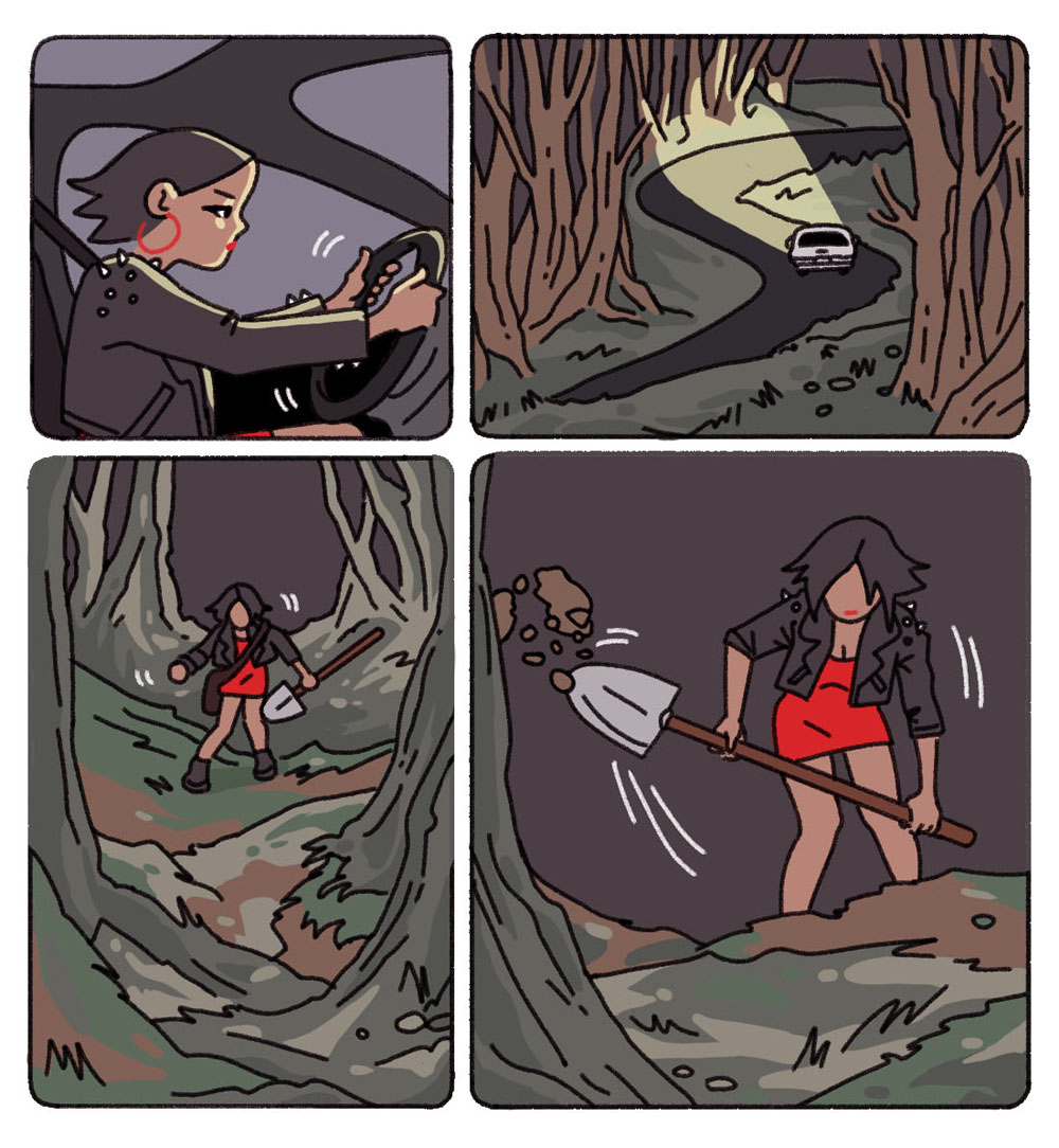 「Just added a PSD file for these ink drawings I did in Inkt*b」JOY SANの漫画