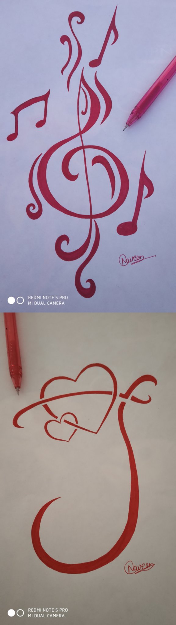 Music Note Drawings In Pencil