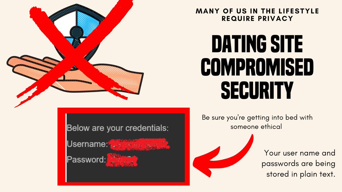 After receiving a user name & password email from a dating site we were extremely concerned ...