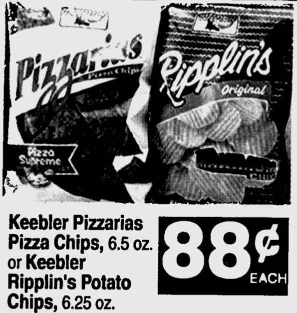 Keebler Pizzarias Pizza Chips