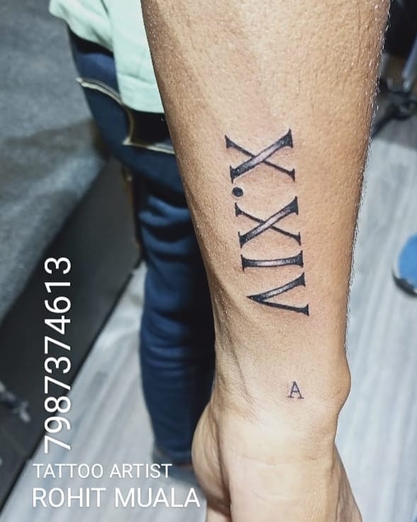 Roman Numeral X Tattoo