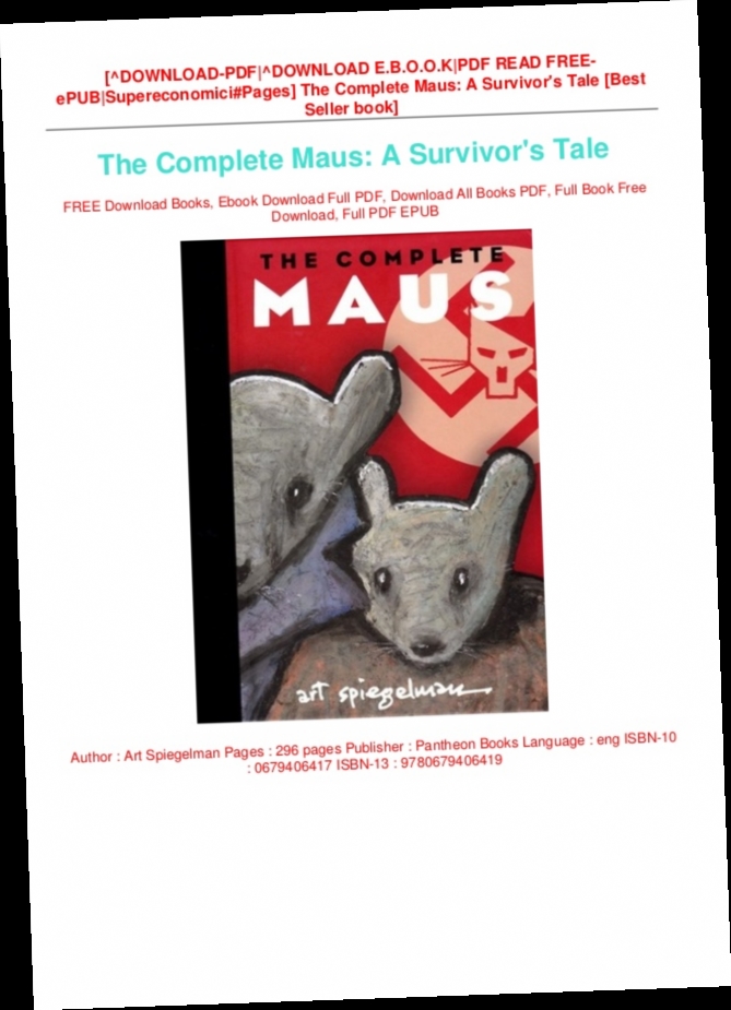 maus a survivor tale download pdf / Twitter
