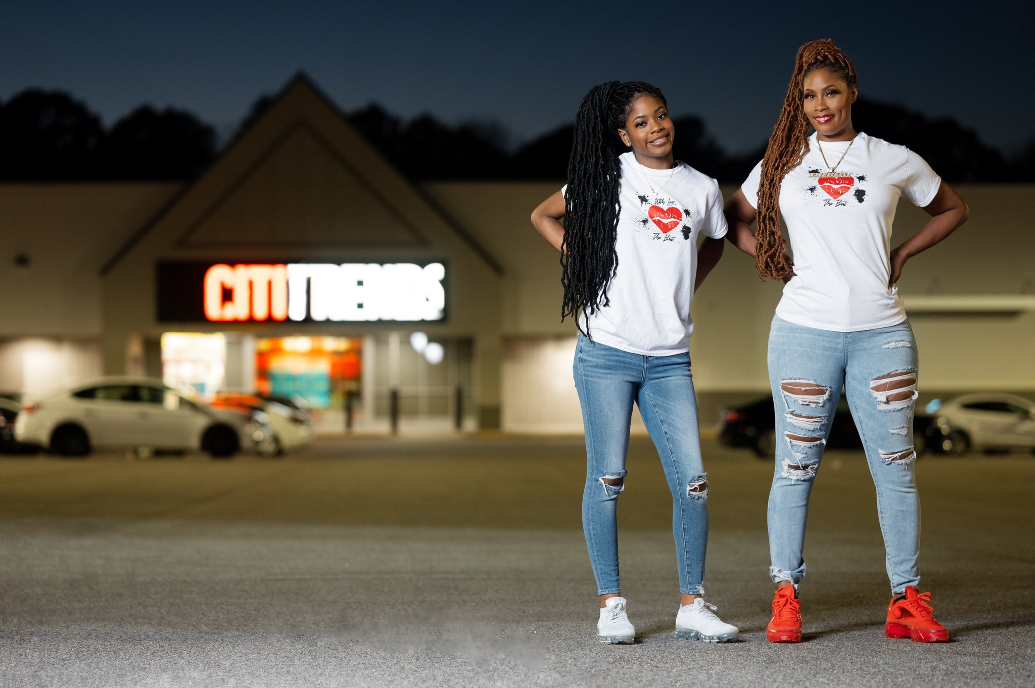 Girls Wearing Jordans And Jeans