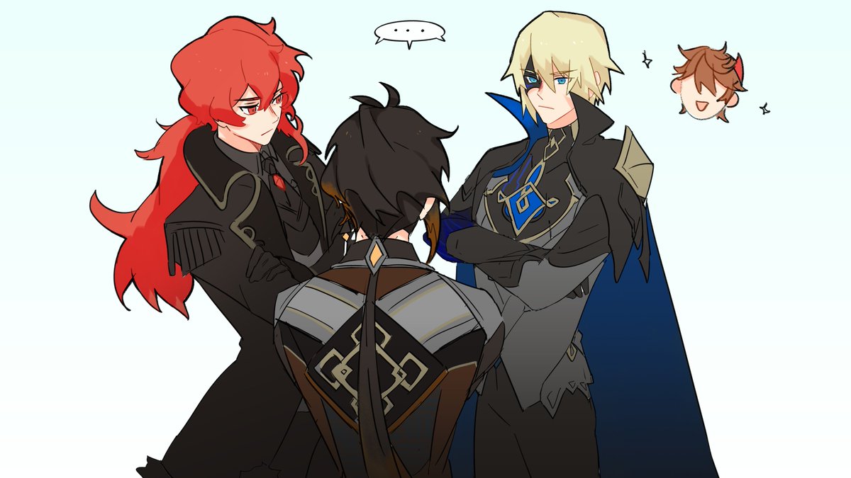 「my taste in genshin men: broody, crossed」|milk_ ☀️(comms closed)のイラスト