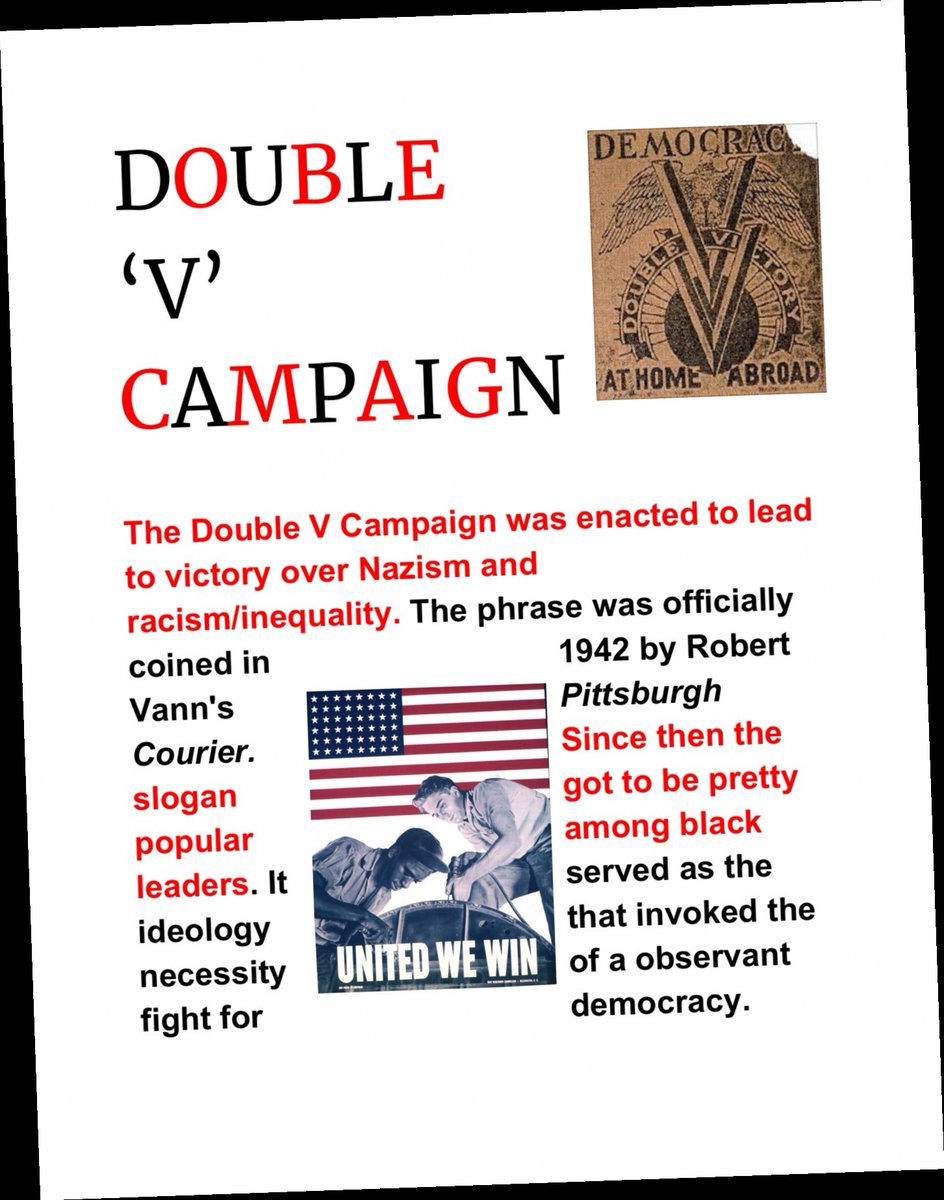 the double v campaign pdf download / Twitter