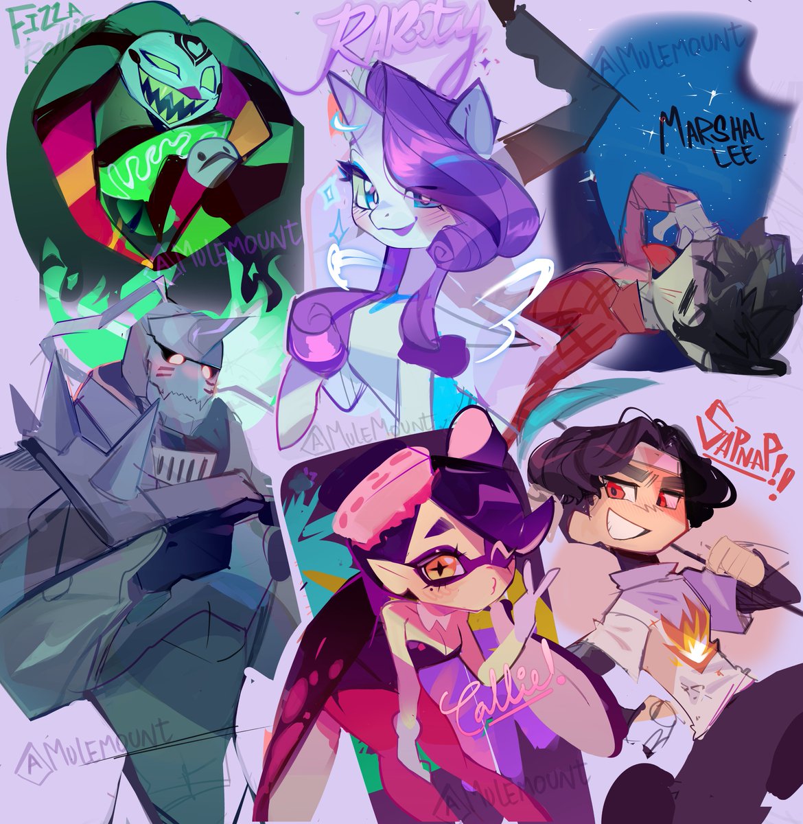 「6fanarts B) 」|🌈MUNK☁️のイラスト