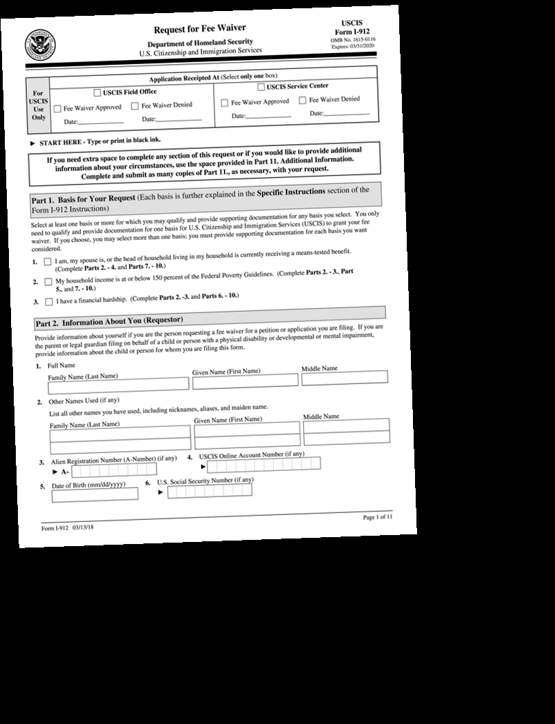Download Form I 912 Pdf Twitter