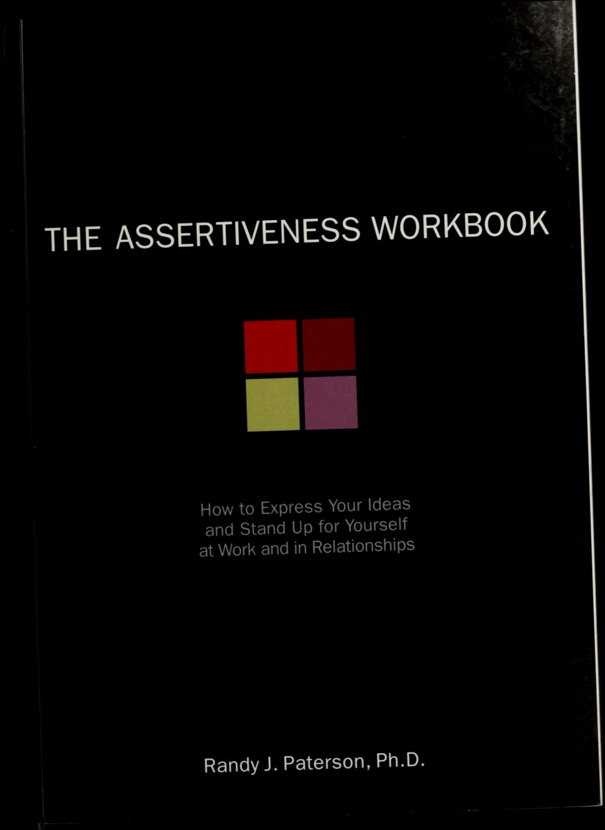 the assertiveness workbook pdf free download / Twitter