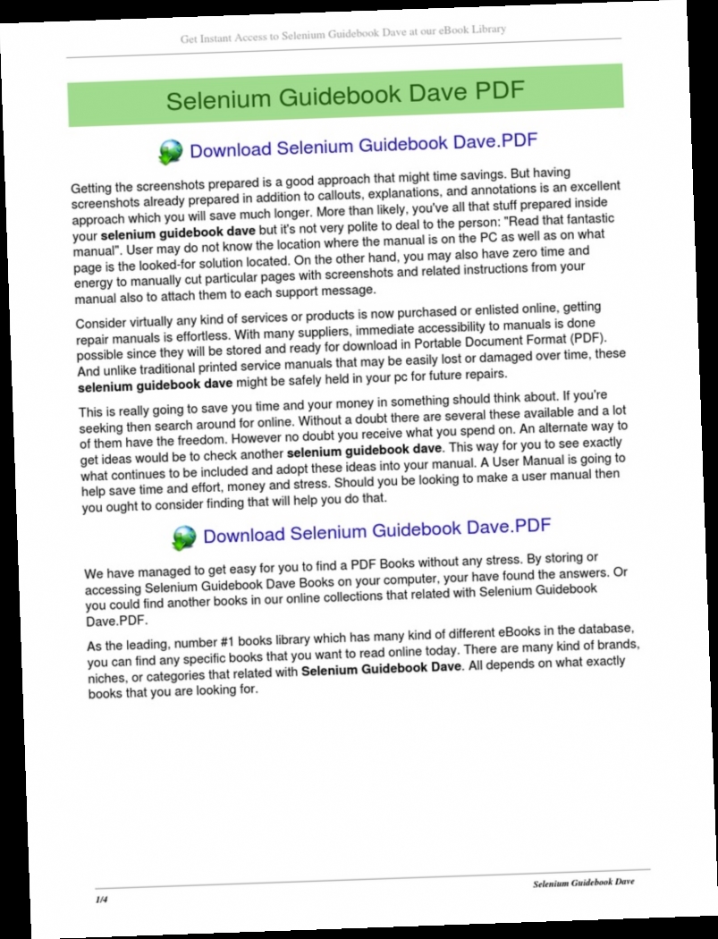 selenium guidebook pdf download / Twitter