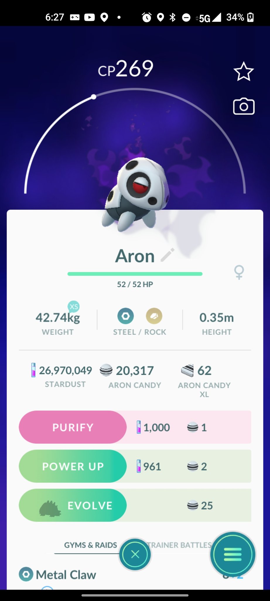 Shiny Aron