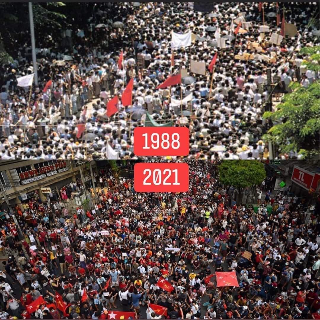 8888 Uprising London, UK. The Myanmar Diaspora Commemorate The 8888